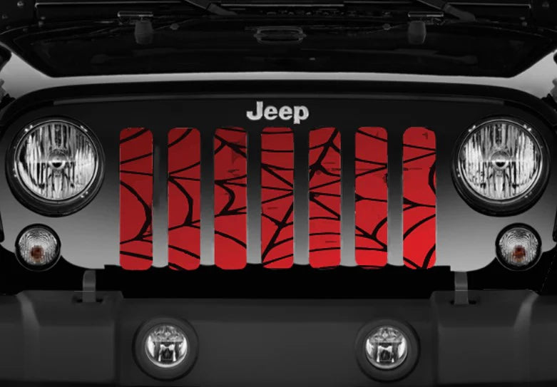 Grille Insert: Red Spider Web - Buy Now!